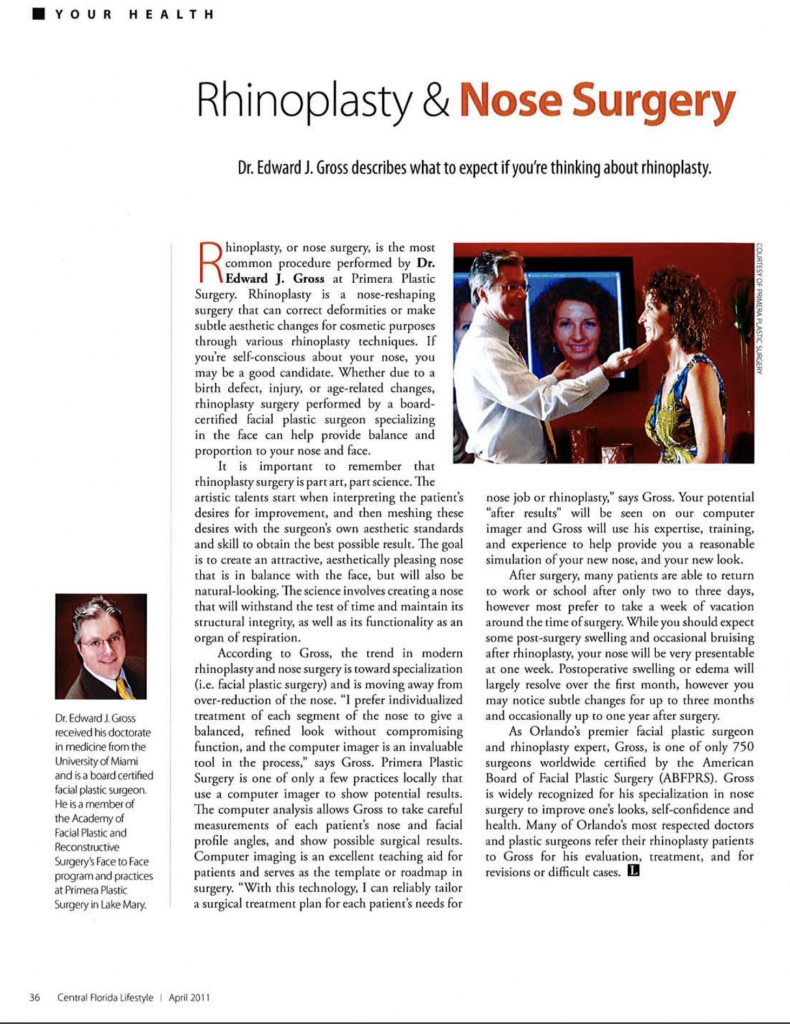 See Orlando, FL, Plastic Surgeon Dr. Edward Gross in the Media ...